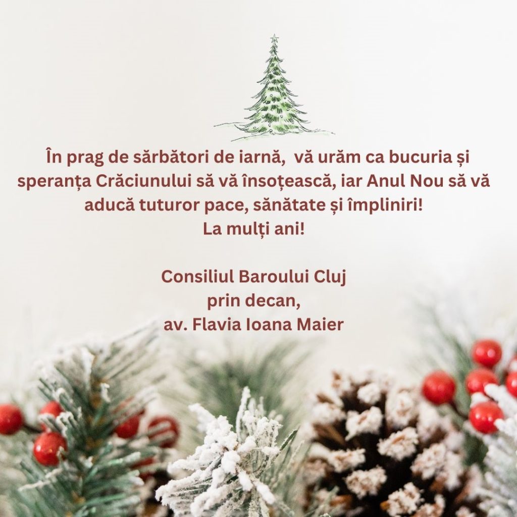 Sărbători fericite! – Baroul Cluj